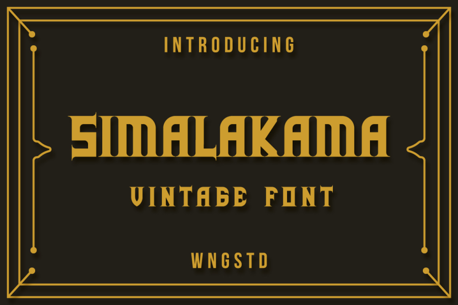 Simalakama Font · 1001 Fonts