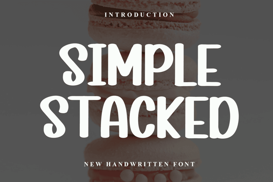 Simpel Stacked Font · 1001 Fonts
