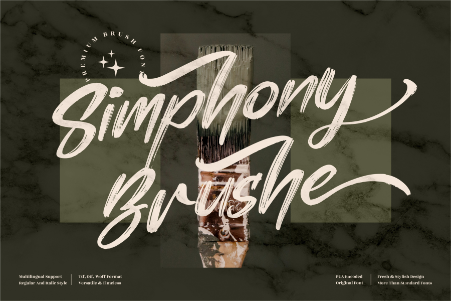 Simphony Brushe Font Family · 1001 Fonts