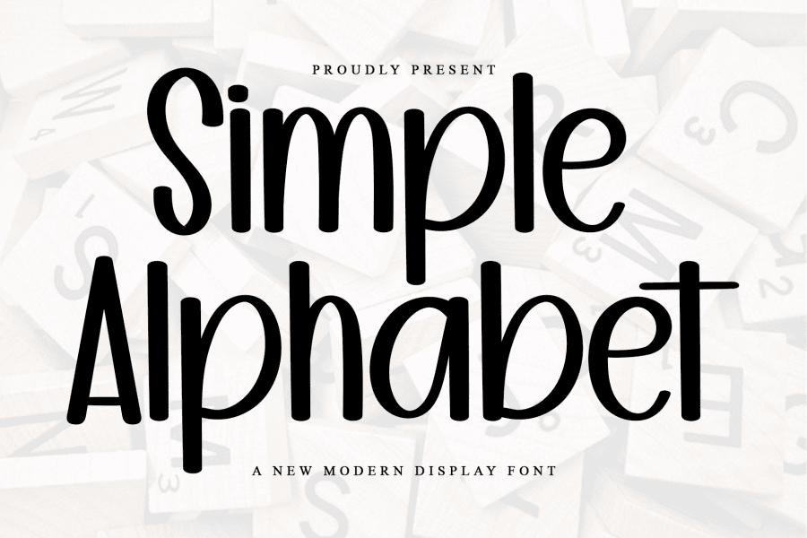 Simple Alphabet Font · 1001 Fonts