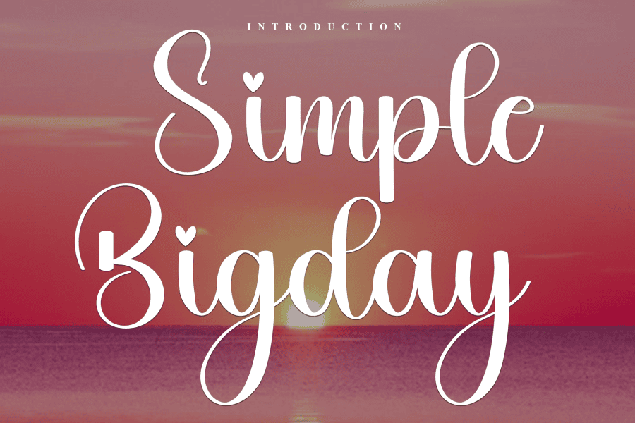 Simple Bigday Font · 1001 Fonts