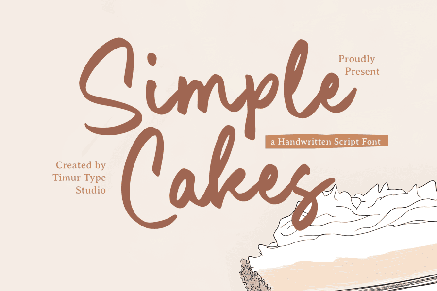 Simple Cakes Font · 1001 Fonts