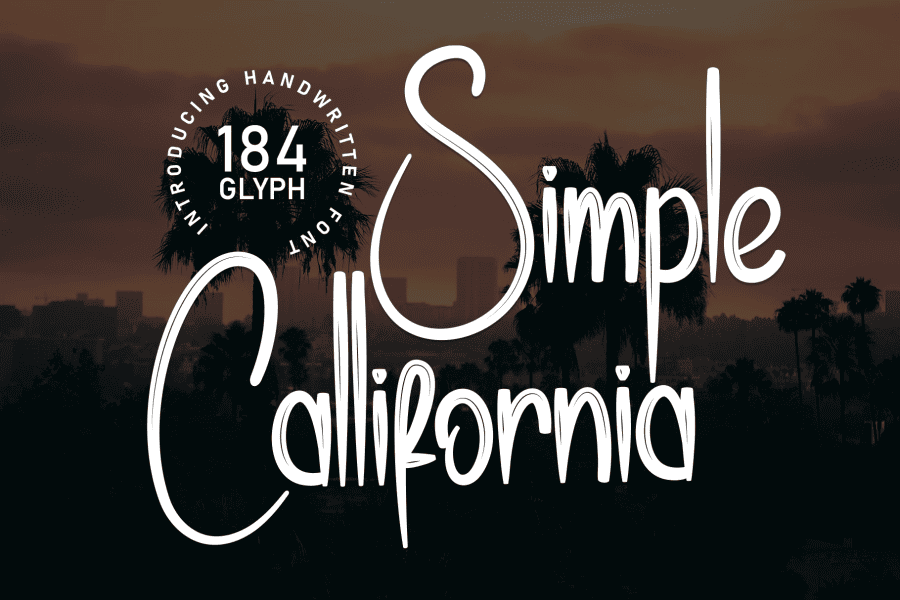 Simple Callifornia Font · 1001 Fonts