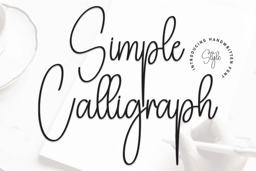 Simple Calligraph Font · 1001 Fonts