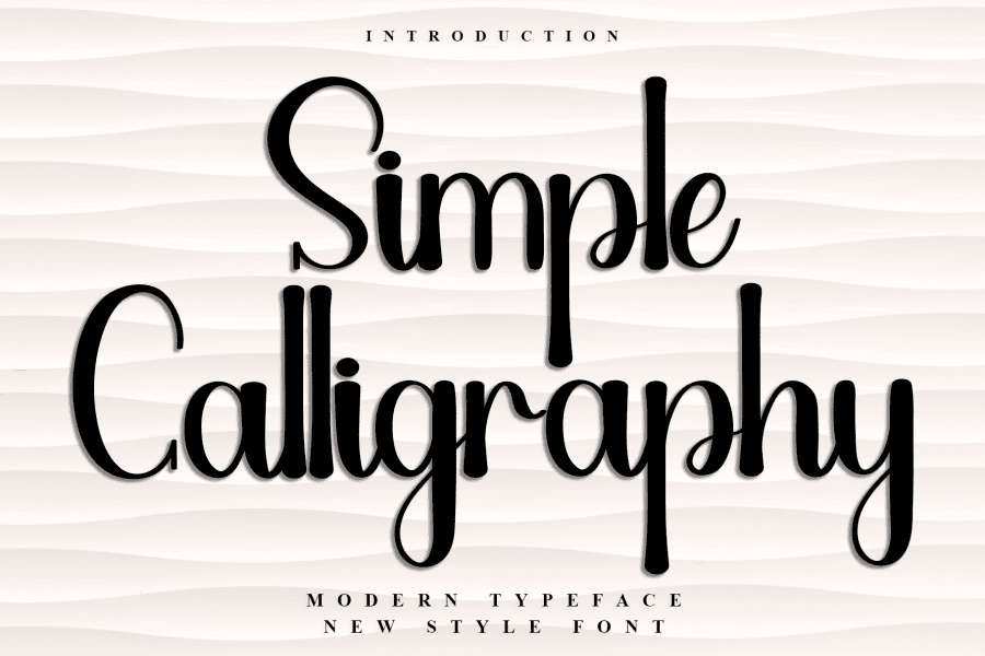Simple Calligraphy Font · 1001 Fonts