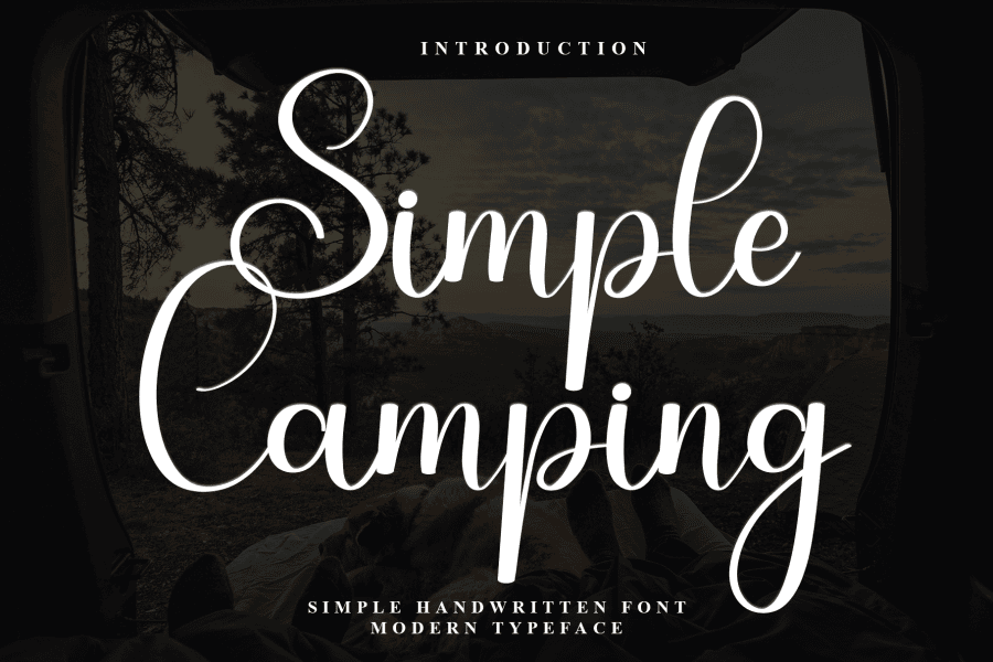 Simple Camping Font · 1001 Fonts