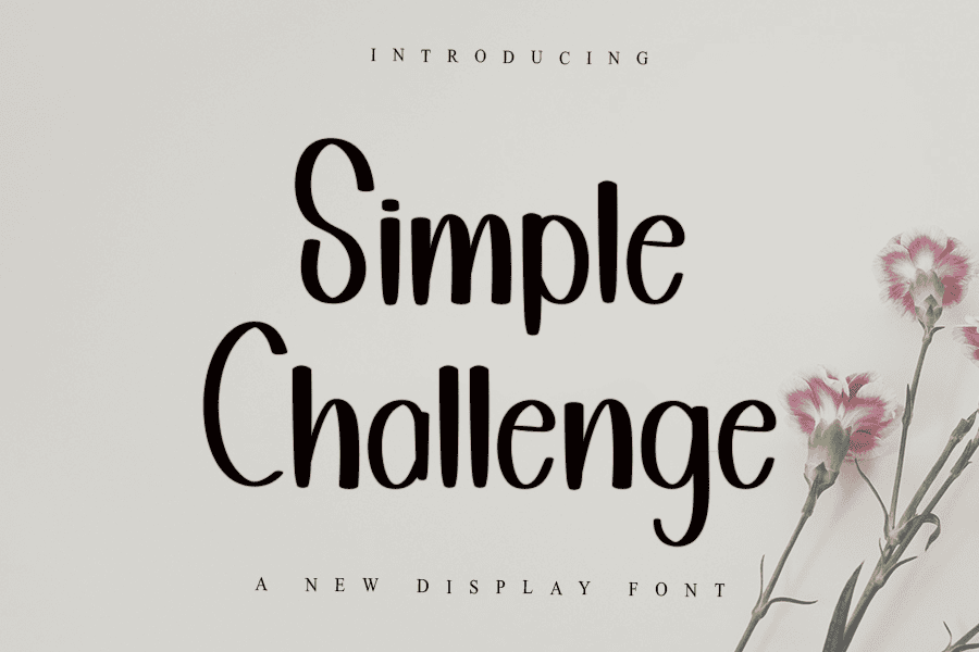 Simple Challenge Font · 1001 Fonts