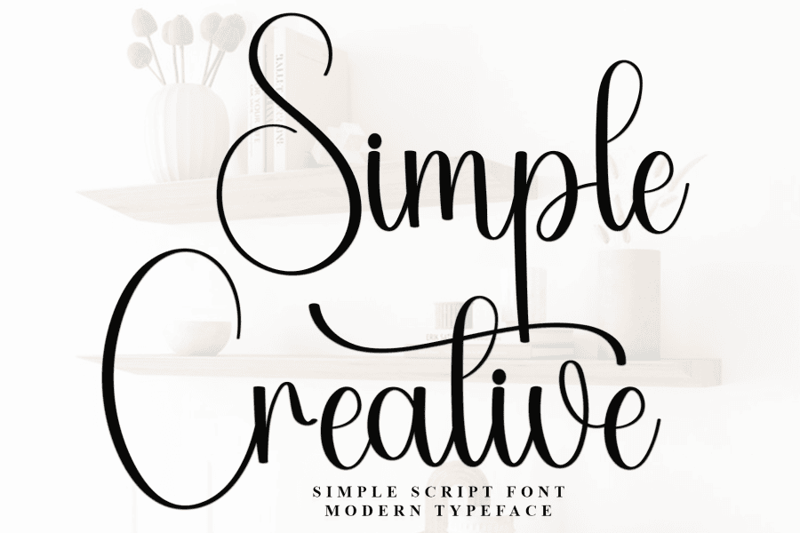 Simple Creative Font · 1001 Fonts
