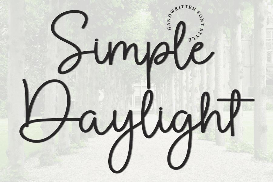 Simple Daylight Font · 1001 Fonts