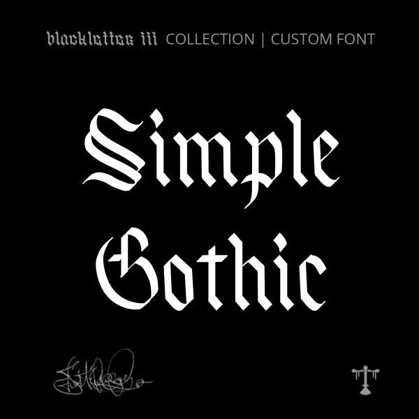 Simple Gothic Font · 1001 Fonts