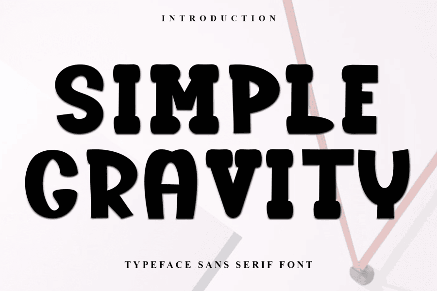 Simple Gravity Font · 1001 Fonts