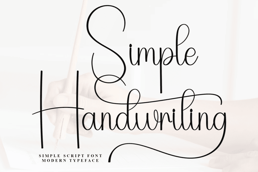 Simple Handwriting Font · 1001 Fonts