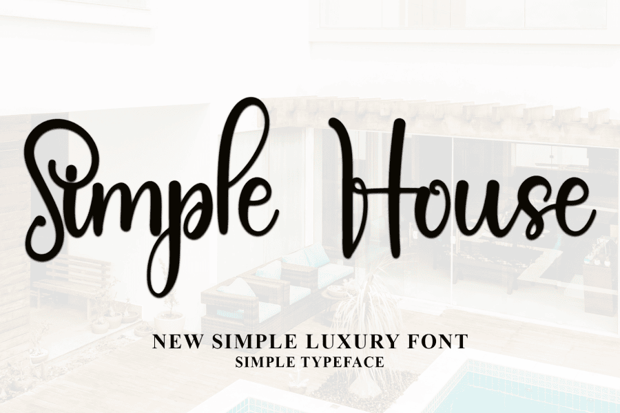 Simple House Font · 1001 Fonts