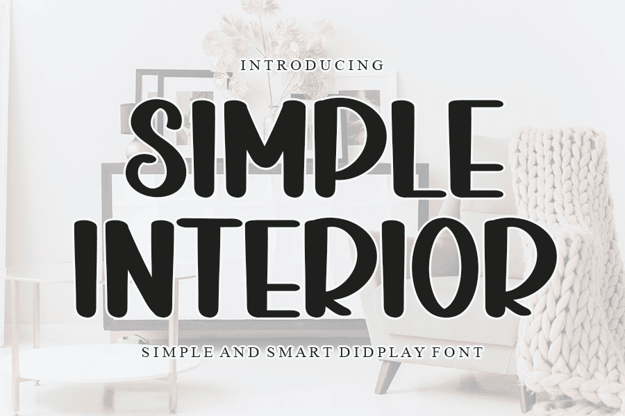 SIMPLE INTERIOR Font · 1001 Fonts