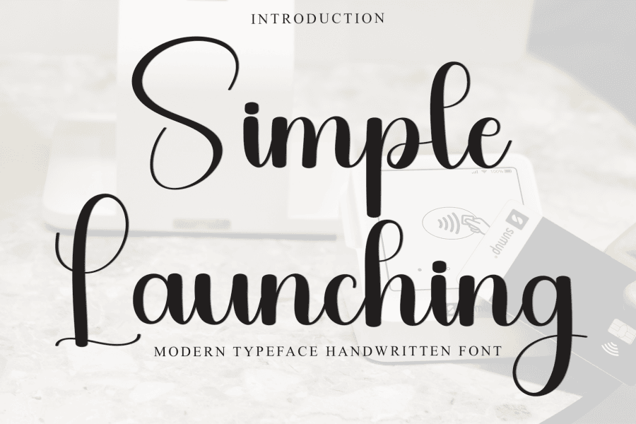 Simple Launching Font · 1001 Fonts