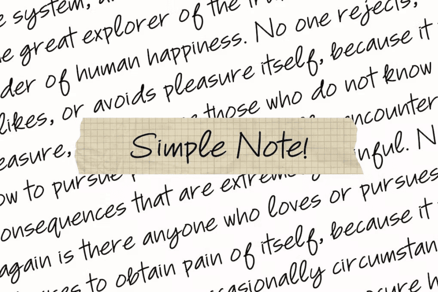 Simple Note Font · 1001 Fonts