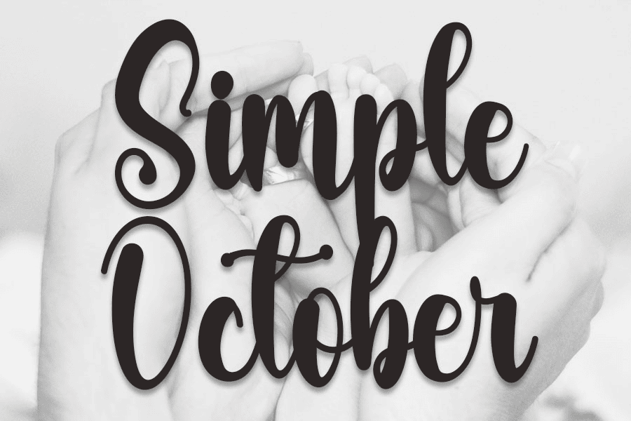 Simple October Font · 1001 Fonts