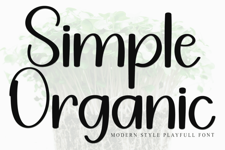 Simple Organic Font · 1001 Fonts