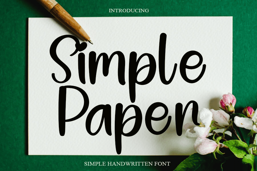 Simple Paper Font · 1001 Fonts