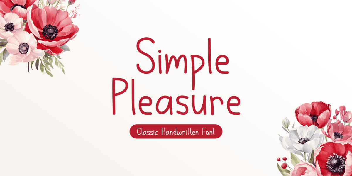 Simple Pleasure Font · 1001 Fonts