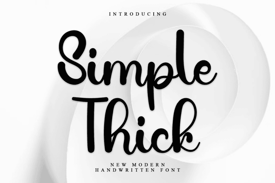 Simple Thick Font · 1001 Fonts
