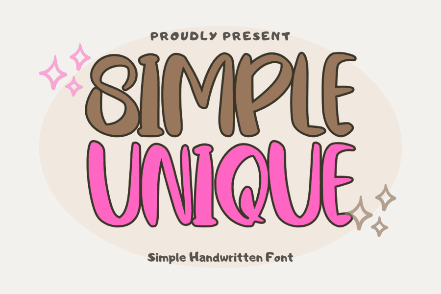 Simple Unique Font · 1001 Fonts