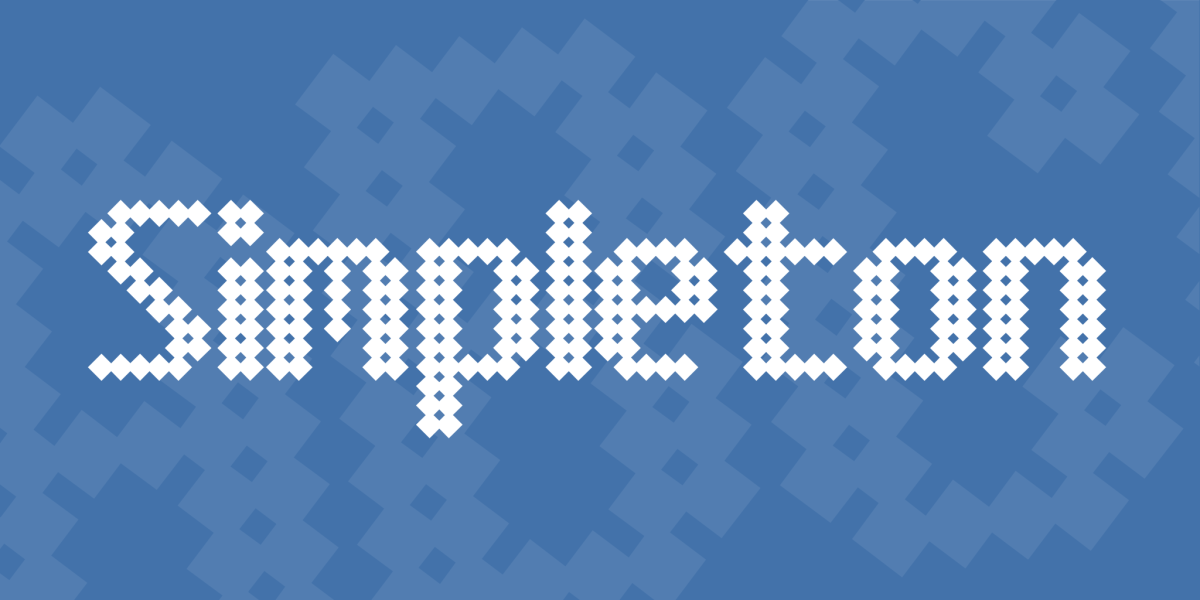 Simpleton Font · 1001 Fonts