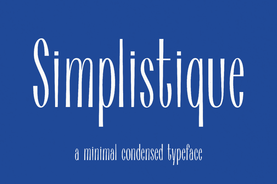 Simplistique Font · 1001 Fonts