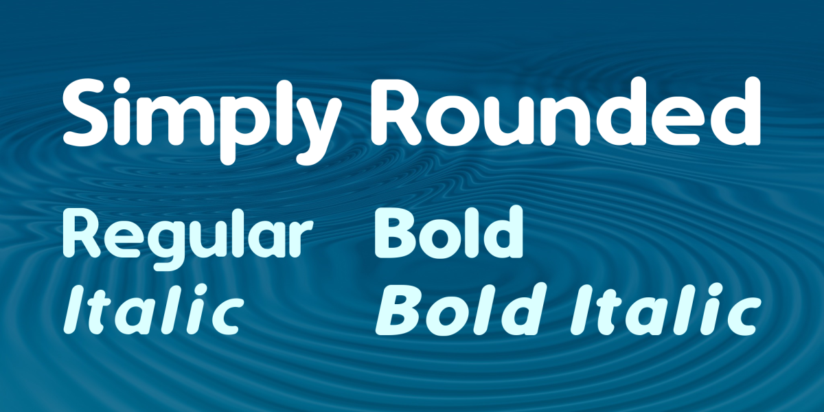 Simply Rounded Font Family · 1001 Fonts