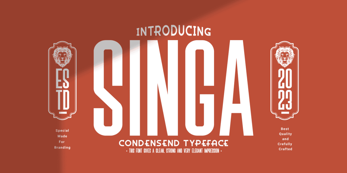 Singa Font · 1001 Fonts