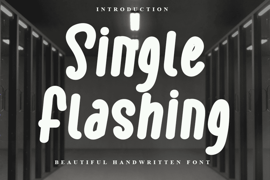 Single Flashing Font · 1001 Fonts
