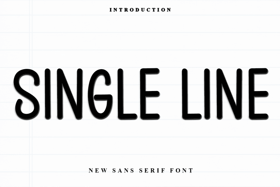 Single Line Font · 1001 Fonts