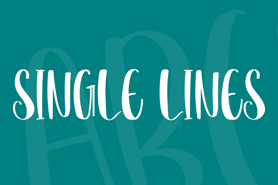 Single Lines Font · 1001 Fonts