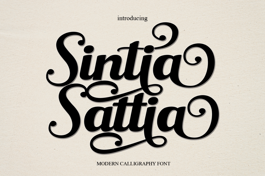 Sintia Sattia Font · 1001 Fonts