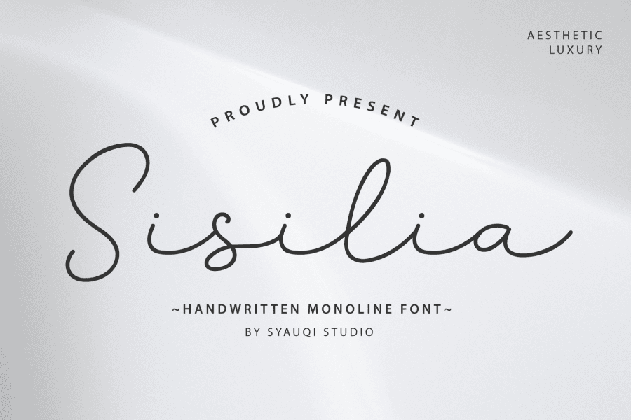 Sisilia Font · 1001 Fonts
