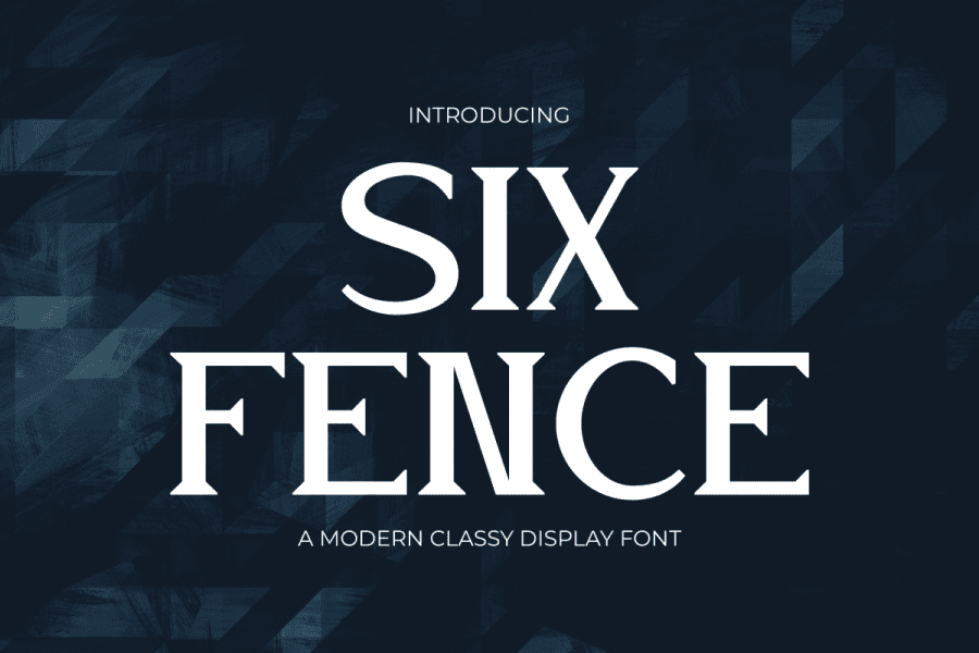 SIX-FENCE Font · 1001 Fonts
