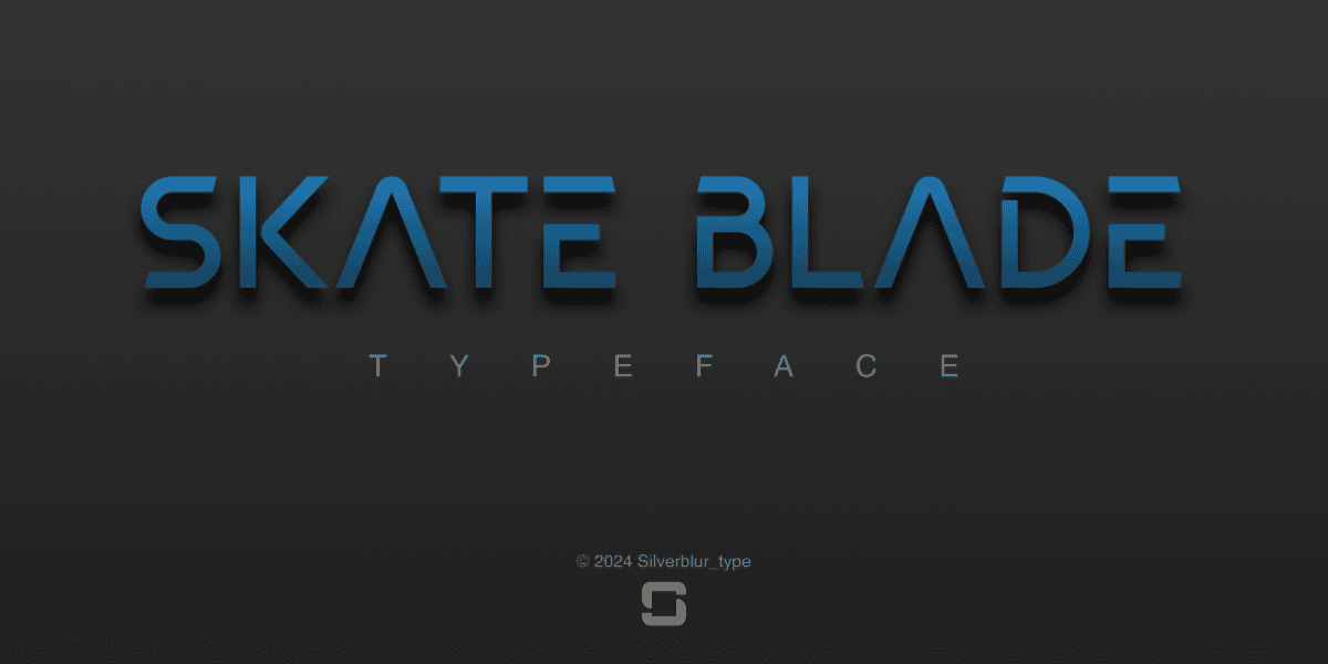Skate blade Font Family · 1001 Fonts