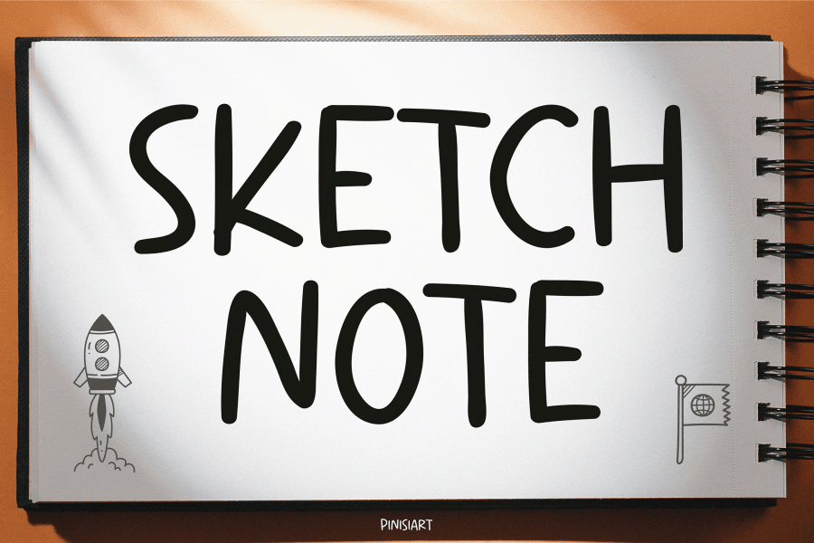 SKETCHNOTE Font · 1001 Fonts