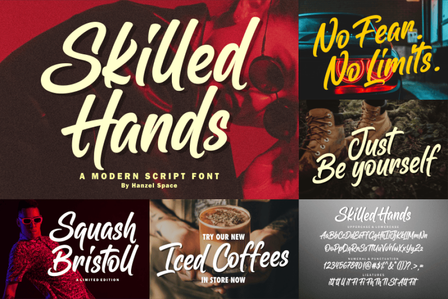 Skilled Hands Font · 1001 Fonts