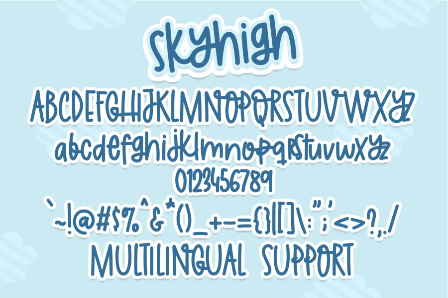 Skyhigh Font · 1001 Fonts