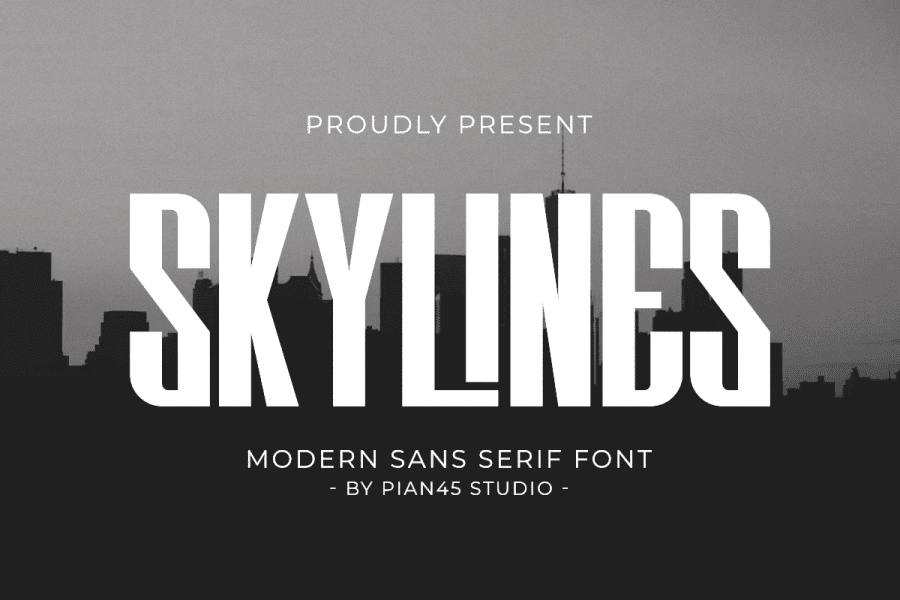 1 Free Skyscraper, Sticker Font · 1001 Fonts