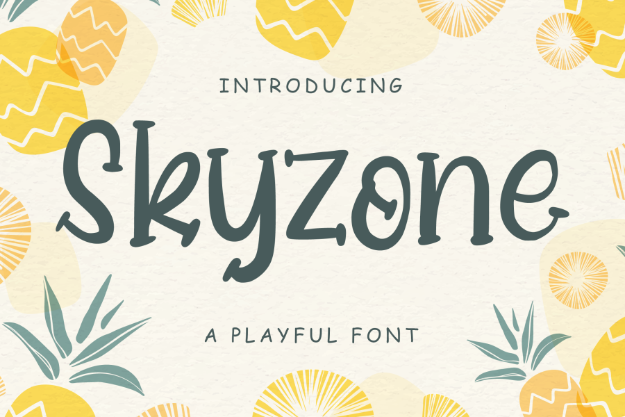 Skyzone Font · 1001 Fonts