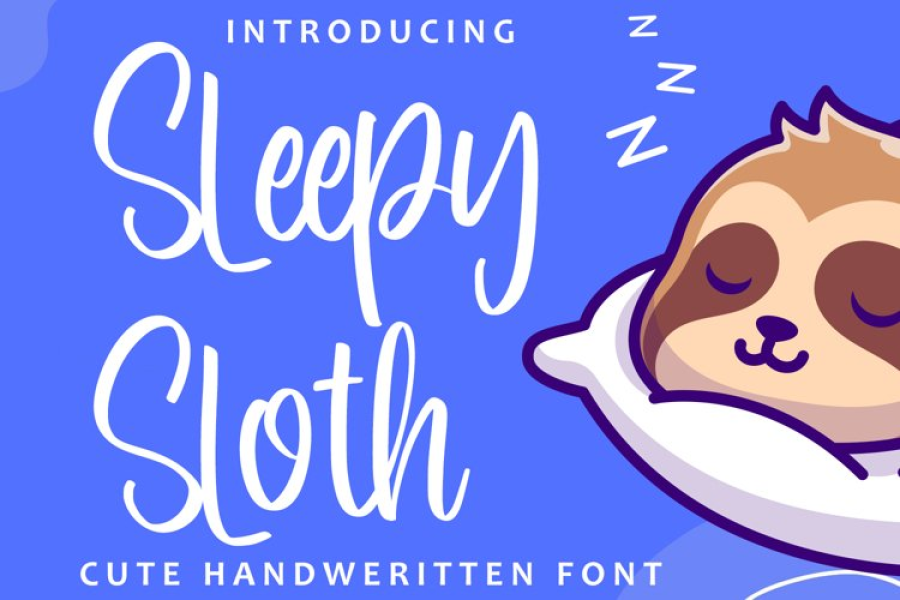 Sleepy Sloth Font · 1001 Fonts