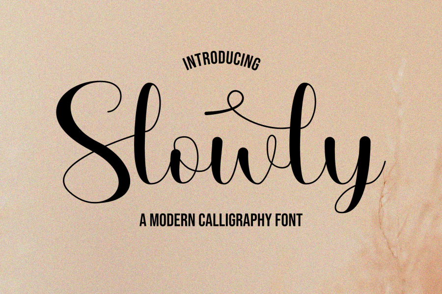 Slowly Font · 1001 Fonts