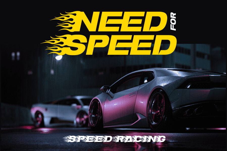 3 Free Calligraphy, Racer Fonts · 1001 Fonts