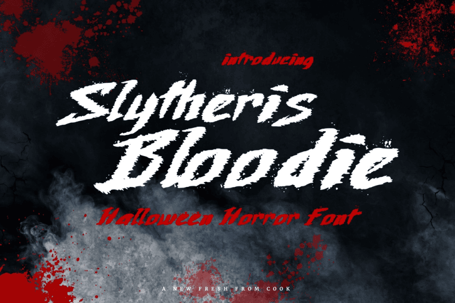 Slytheris Bloodie Font · 1001 Fonts