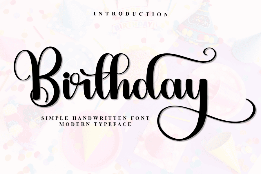 Smale Birthday Font · 1001 Fonts