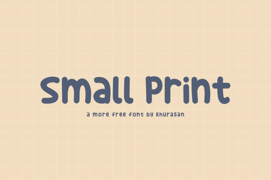 Small Print Font · 1001 Fonts