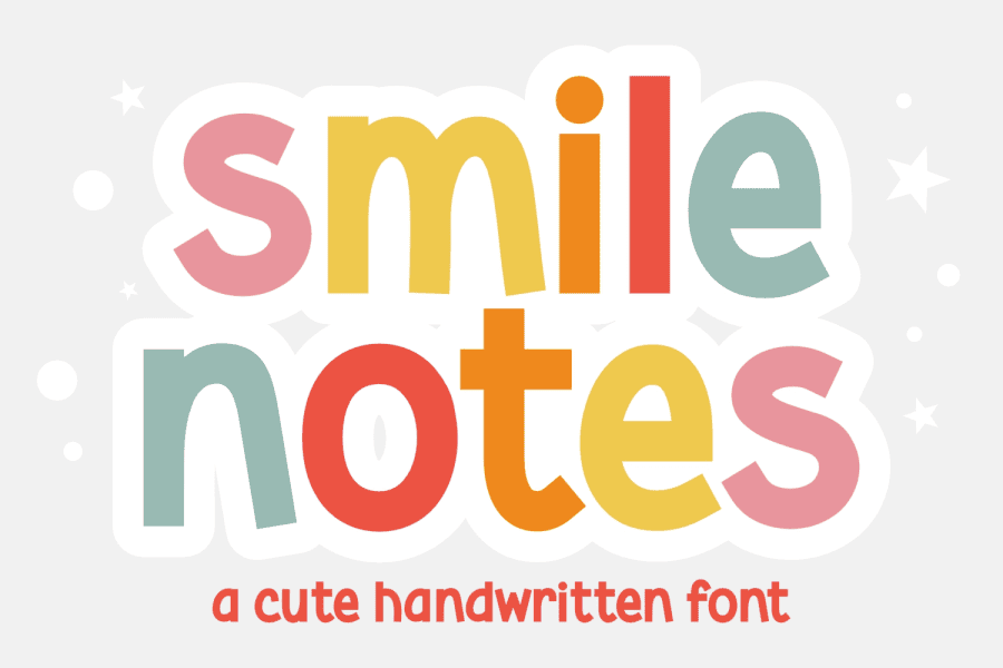 Smile Notes Font · 1001 Fonts