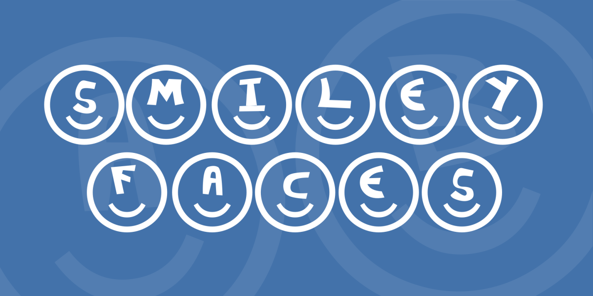 Smiley Faces Font · 1001 Fonts
